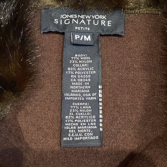 Jones New York | Jackets & Coats | Jones Of New York Wool Blend Faux ...